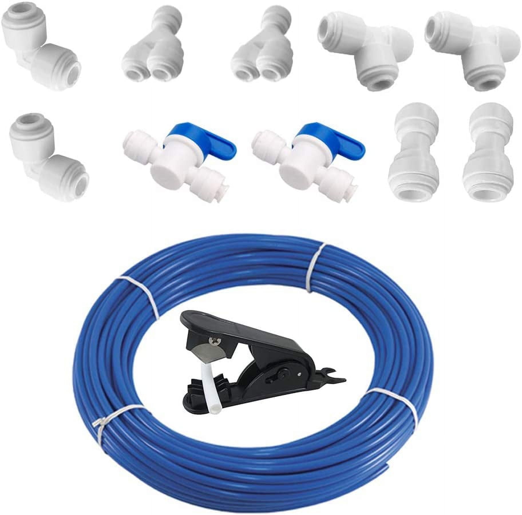 PureSec Tubing 3/8 Inch Blue RODI Tubing Polypropylene 16 Feet Push to ...