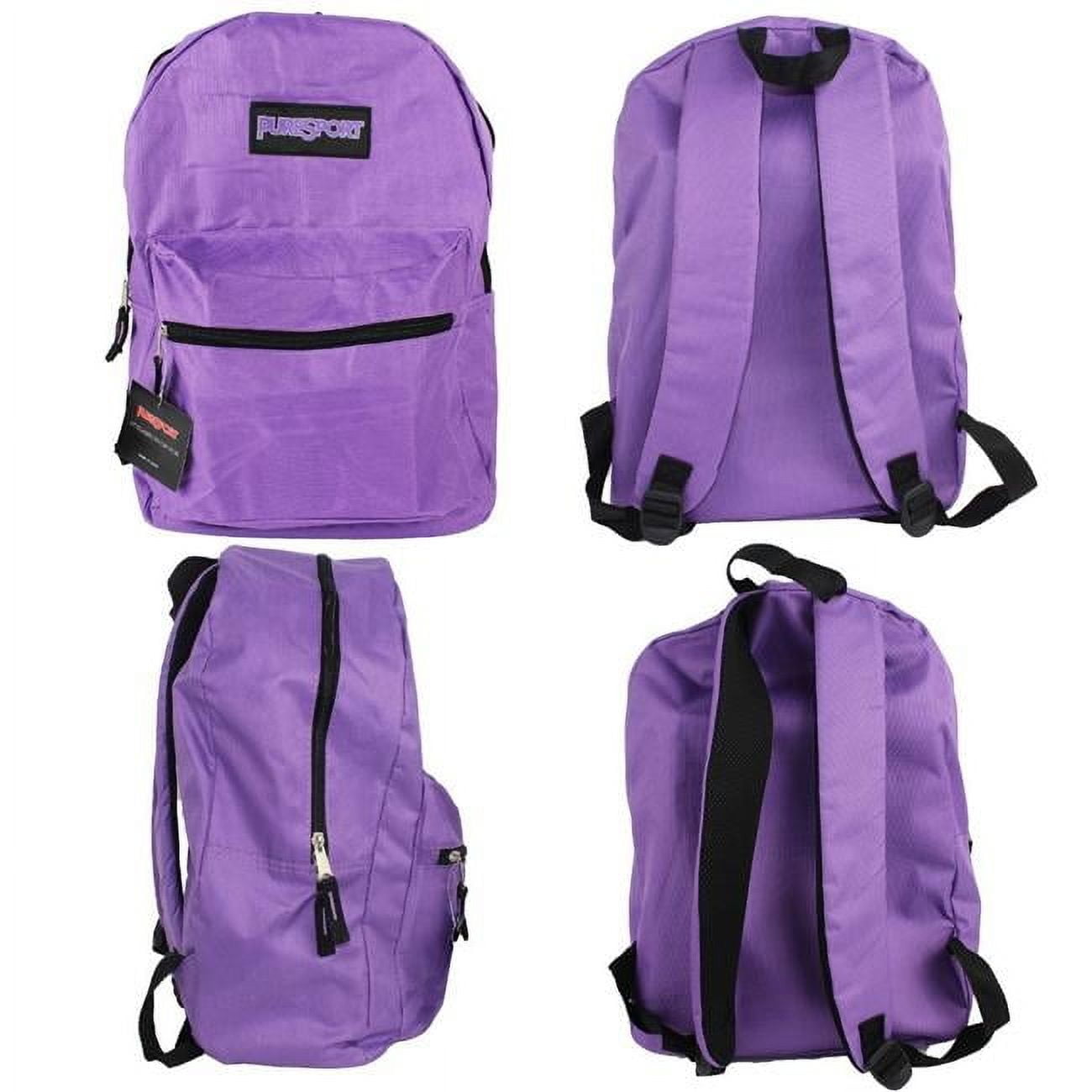 PureSport 2365741 15 in. PureSport Classic Backpack, Purple - Case of ...