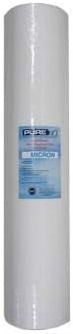 PureT (BVB2000005) 20"x4.5" Spun Polypropylene Sediment 5 Micron Filter ...