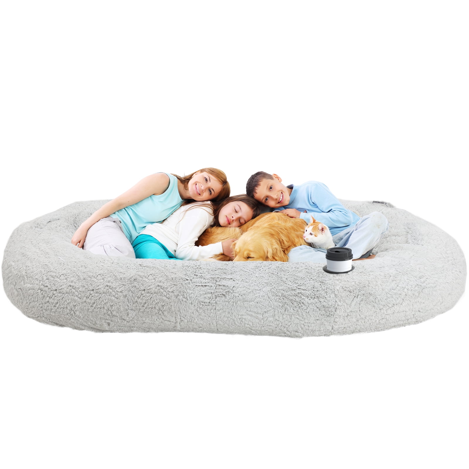 PureWags Human Dog Bed, 68'' x38''x10'' Dog Bed for Large Dogs and ...