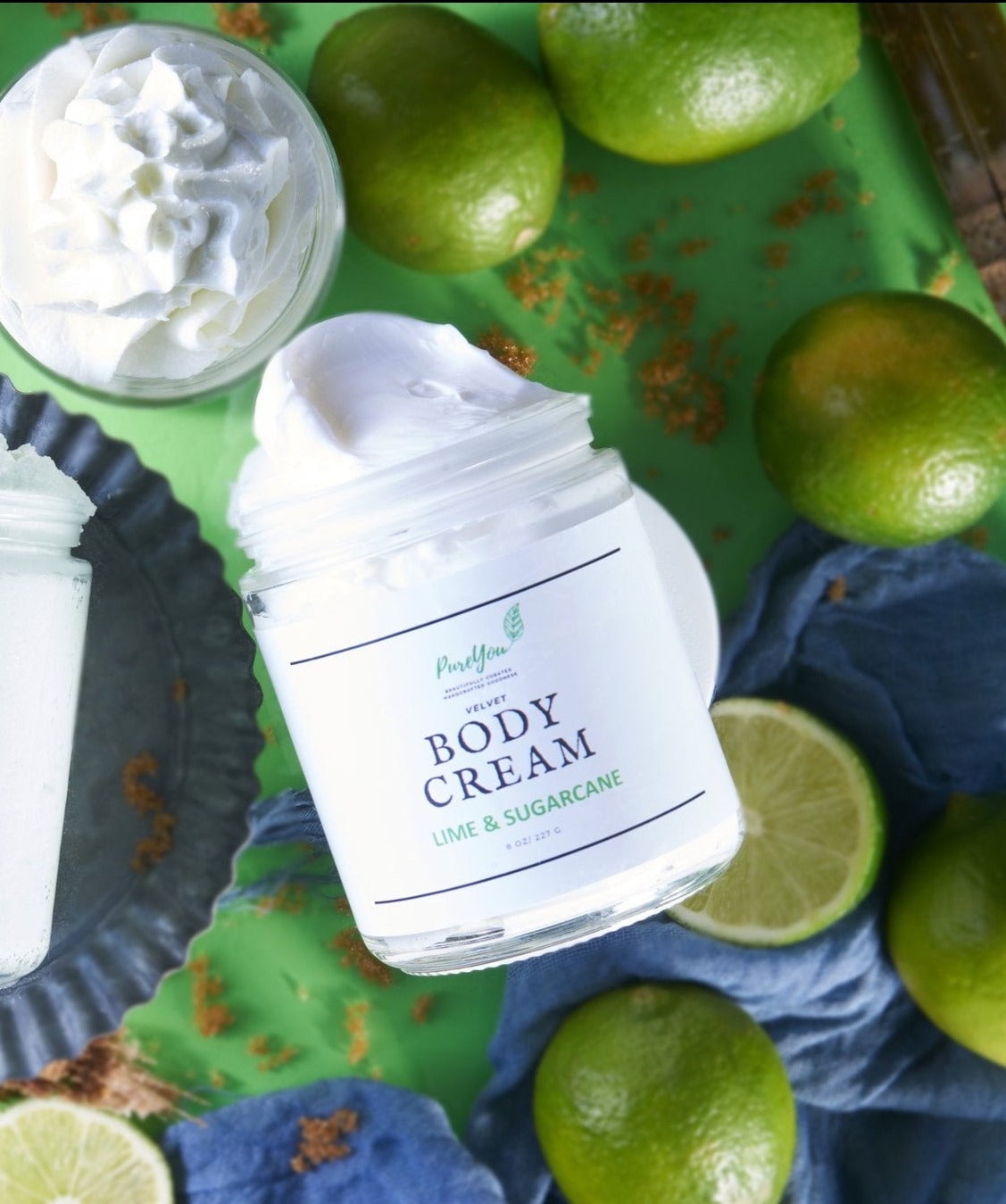 PureYou Handmade Lime and Sugar Cane Velvet Body Cream - Walmart.com