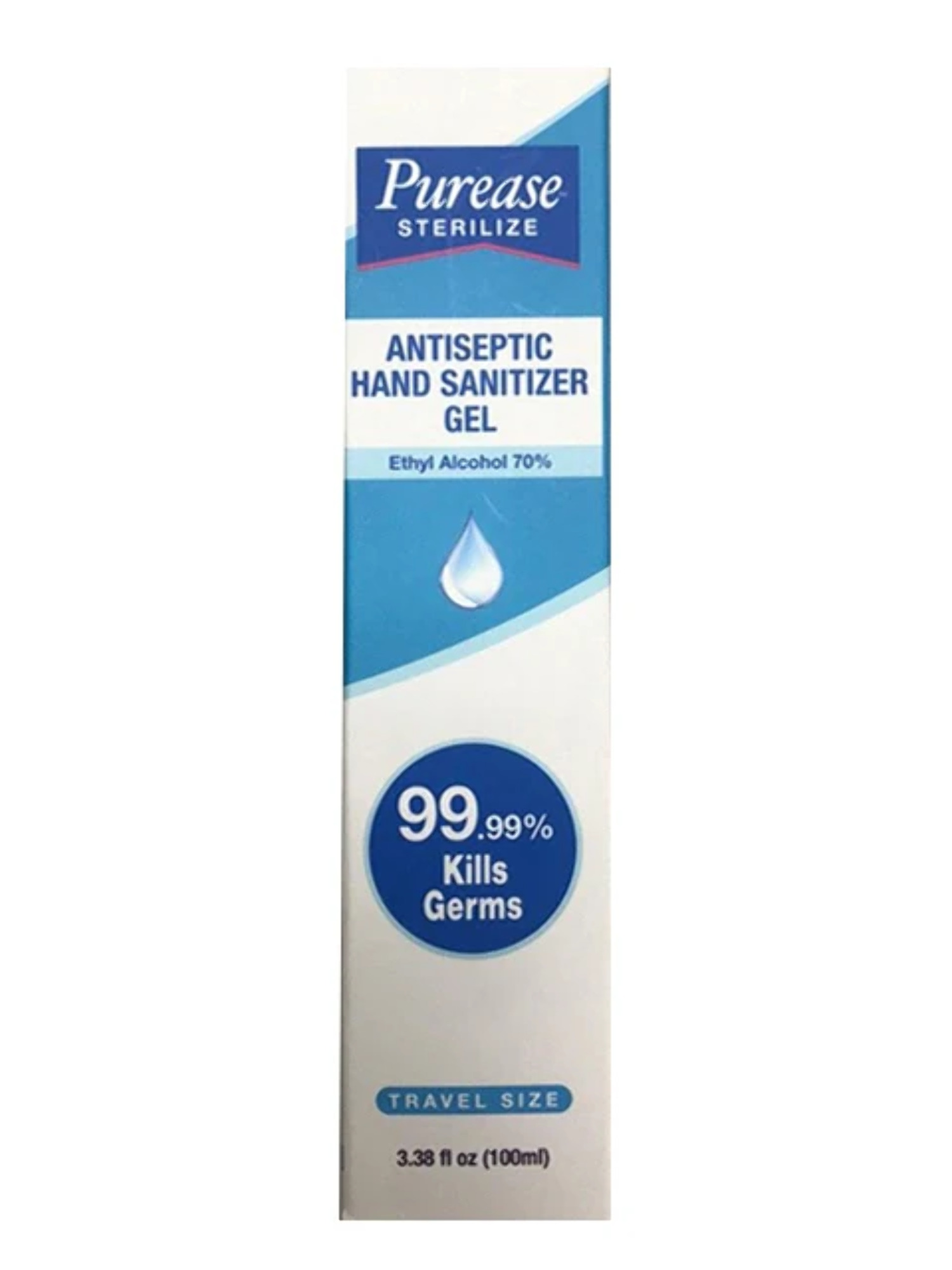 Purease Sterilize Antiseptic Hand Sanitizer Gel 3.38oz - Walmart.com
