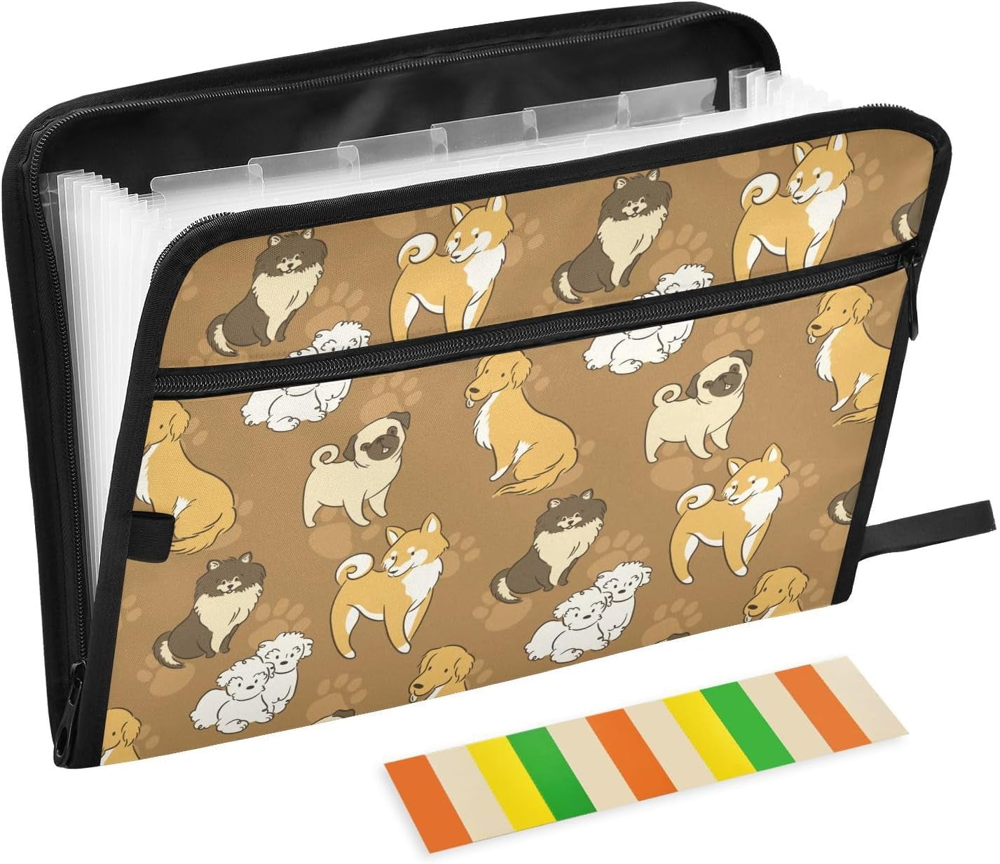Purebred Dogs Animal File Folders,Plastic Folders with 13 Pockets ...