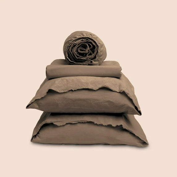 Purecare Dr. Weil Garment Washed Percale Sheets Desert Sand In Size ...
