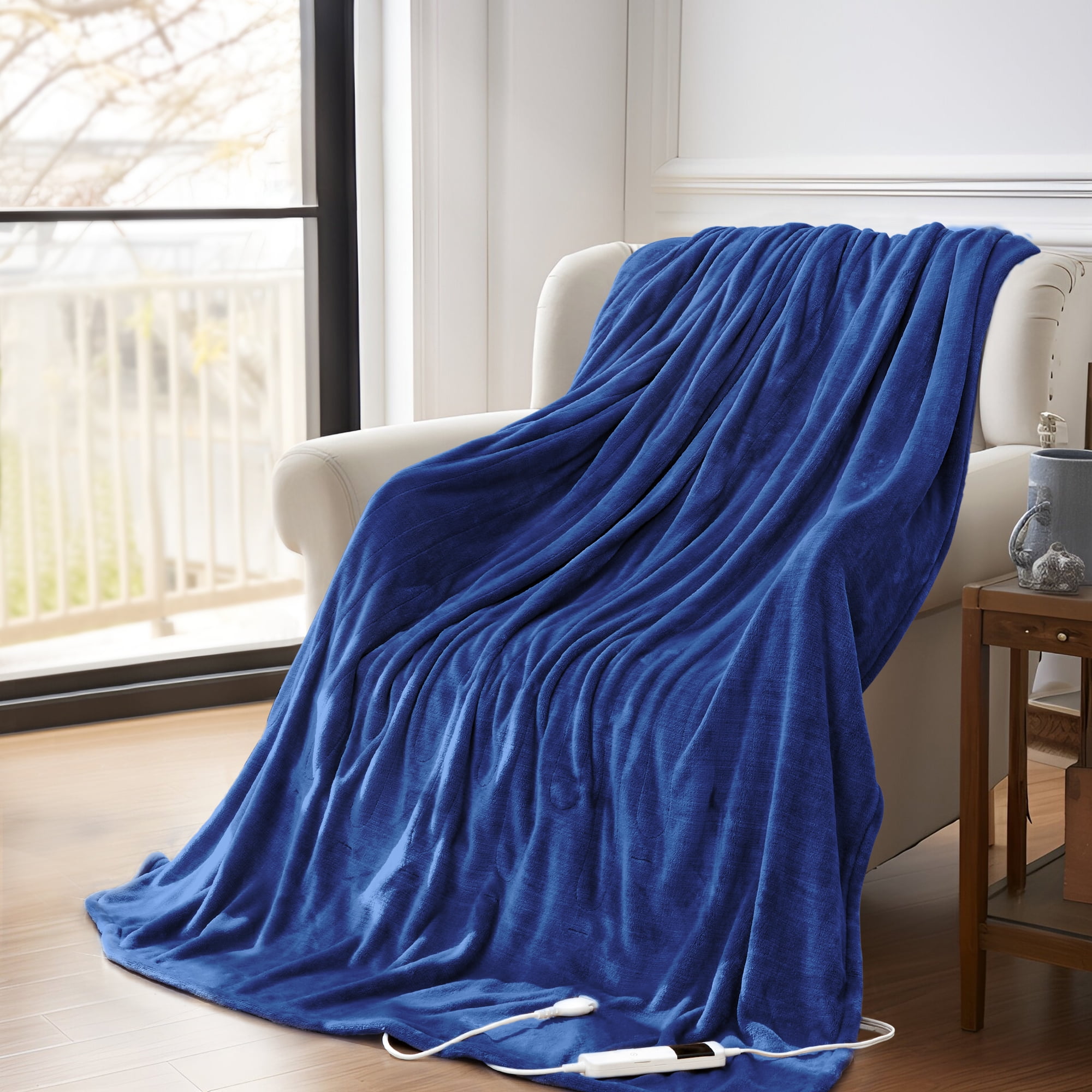 Puredown Heated Electric Blanket Full Size 72 x 84 inches, Flannel ...