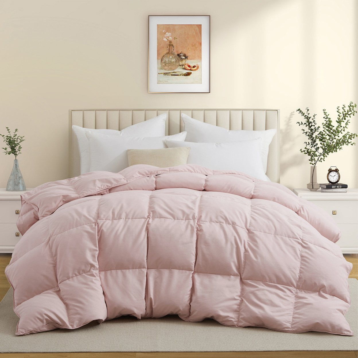 Puredown White Goose Feather Down Comforter All Seasons Twin Full King ...