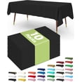 Pureegg Plastic Table Cloth Disposable 10 Pack, 54 x 108 Inch Table ...