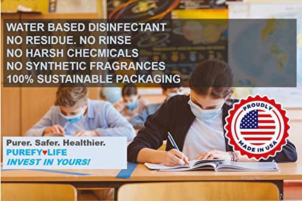 Purefypro Disinfectant (68oz, 2pk) - Kills 99.9999% Viruses HIV ...
