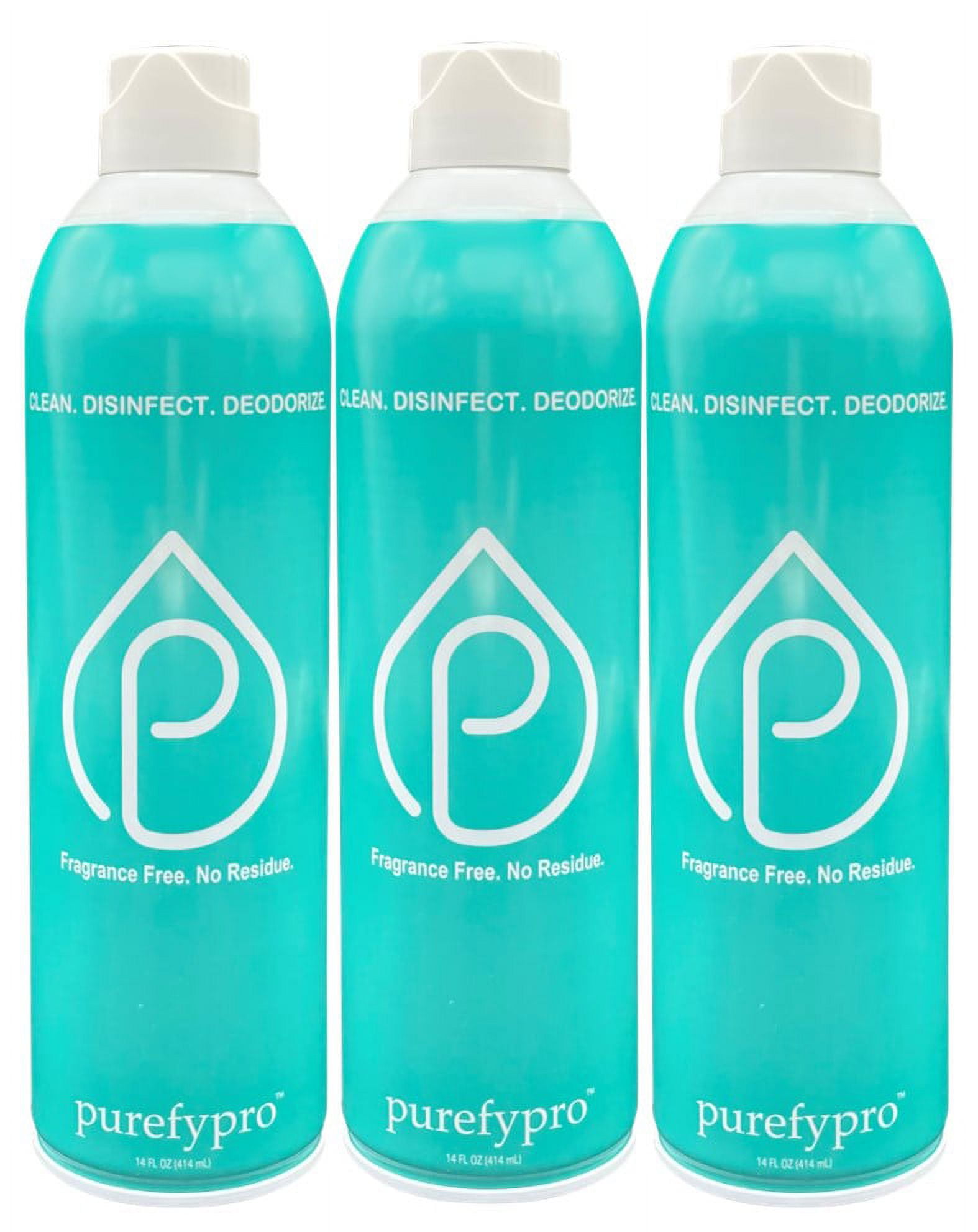 Purefypro Disinfectant Airesol Spray (14oz, 3 Pack) Eliminate 99.9999% ...
