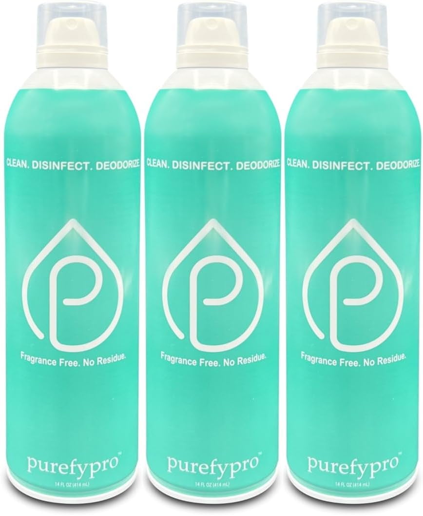 Purefypro Disinfectant Airesol Spray (14oz, 3 Pack) Kills 99.9999% ...
