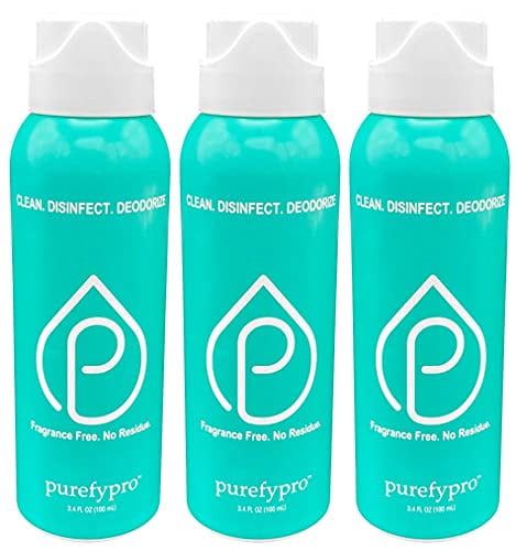 Purefypro Disinfectant Airesol Spray (3.4oz, 3 Pack) Kills 99.9999% ...