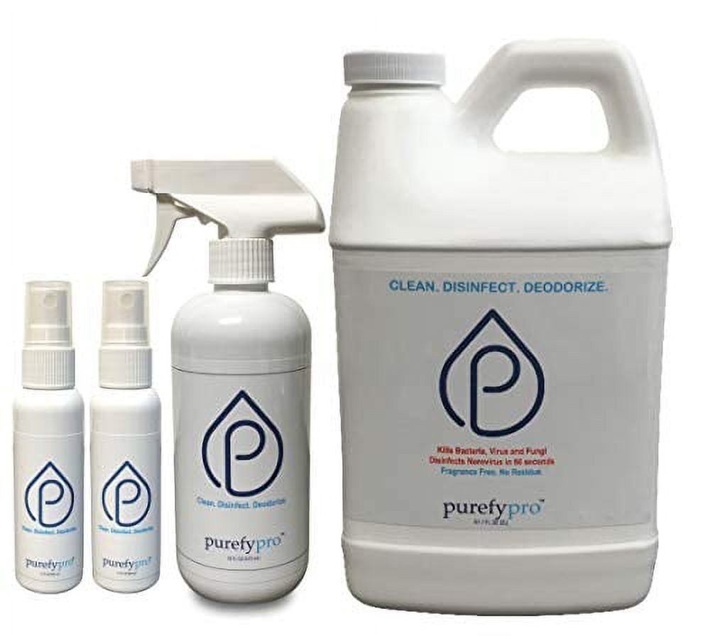 Purefypro Disinfectant Package - Kills 99.9999% Viruses Norovirus, HIV ...