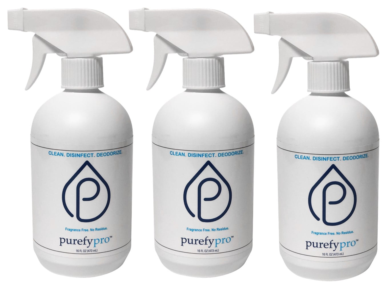 Purefypro Disinfectant Spray (16oz, 3 Pack) - 99.9999% Virus & Germs ...