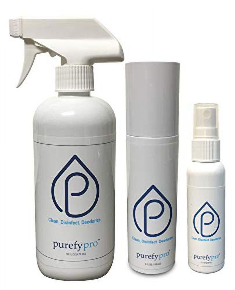 Purefypro Disinfectant Spray GoTo Pack. Kills 99.9999% Norovirus, HIV ...