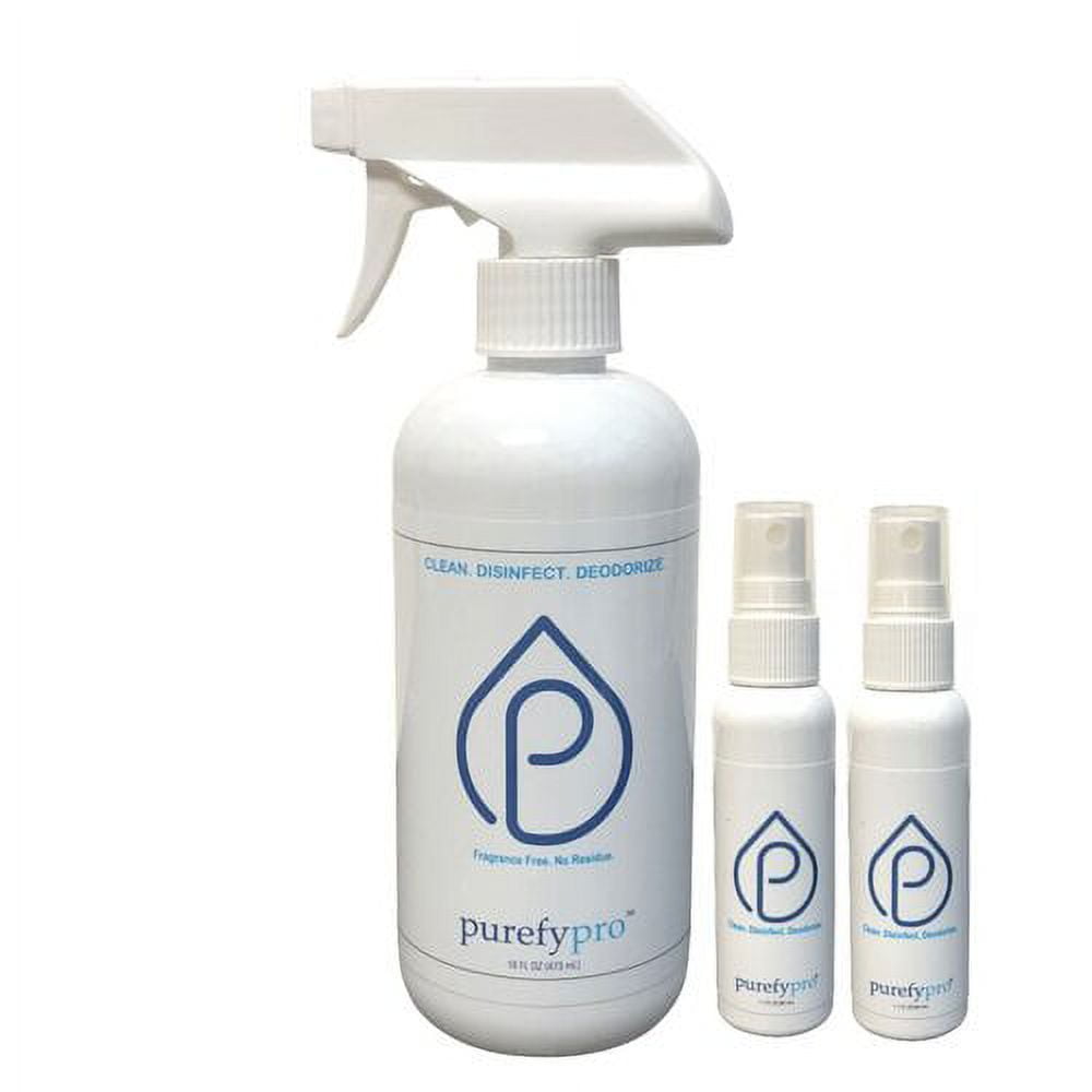 Purefypro Hospital Grade Disinfectant Spray Set - Eliminates 99.9999% ...