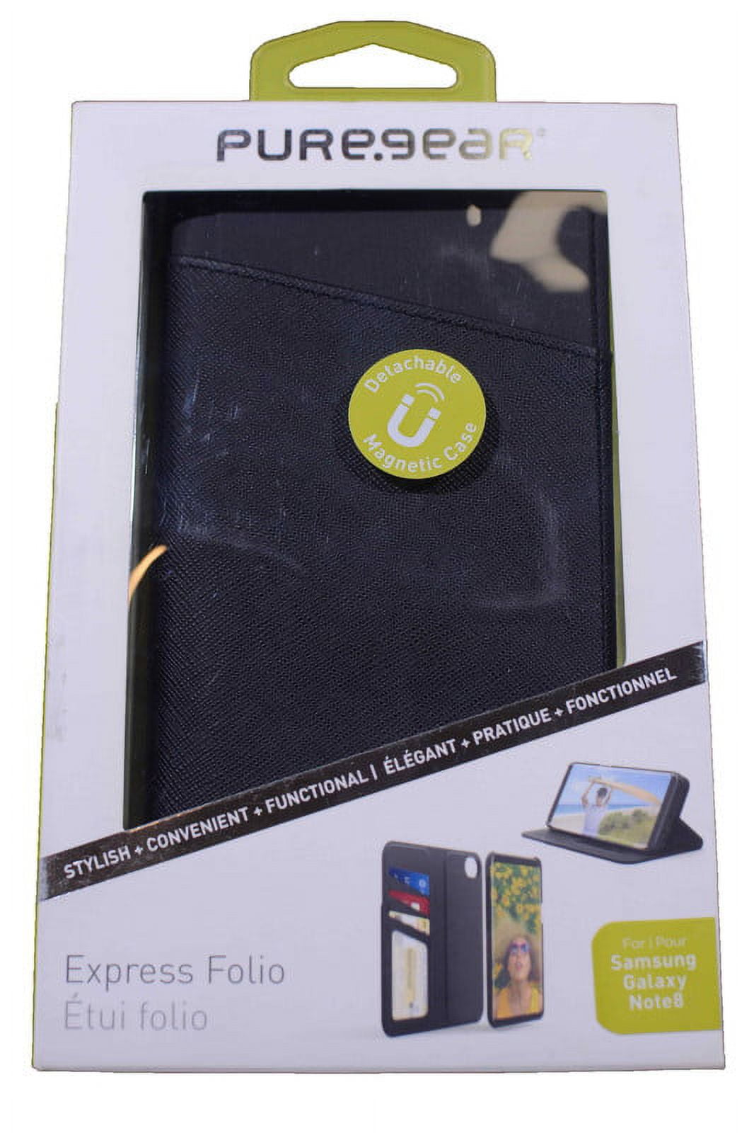 Puregear Express Folio Series Case For Samsung Galaxy Note 8 - Black ...