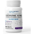Puregen Labs 24-Hour Allergy Relief, Cetirizine 10mg 500 Tablets – 24 ...