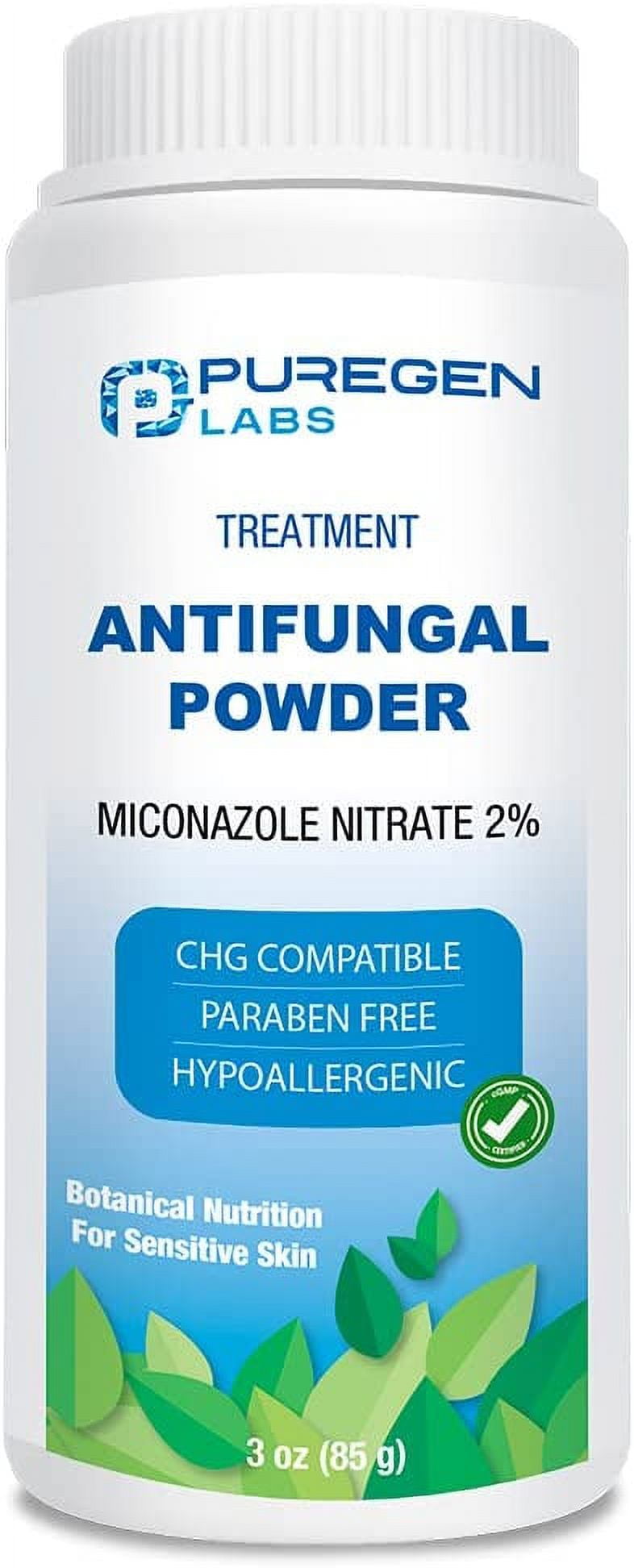 Puregen Labs Antifungal Powder, 2% Miconazole Nitrate, 3 oz, Relieves ...