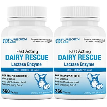 Nova Nutritions Lactase Enzyme 3000 FCC ALU Tablets, 180 Ct - Walmart.com