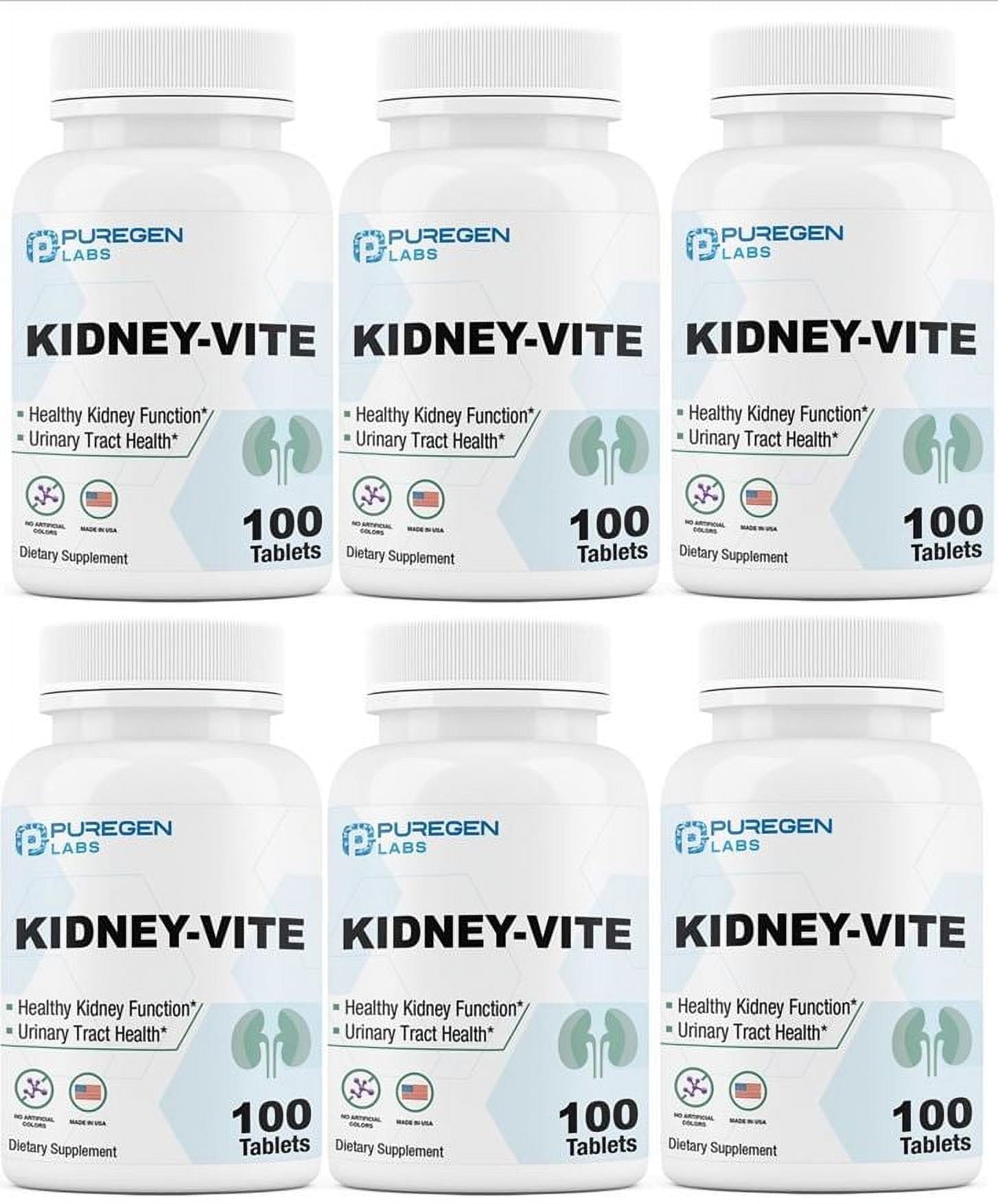 Puregen Labs Kidney-Vite - Premier Kidney, Renal Support Supplement ...