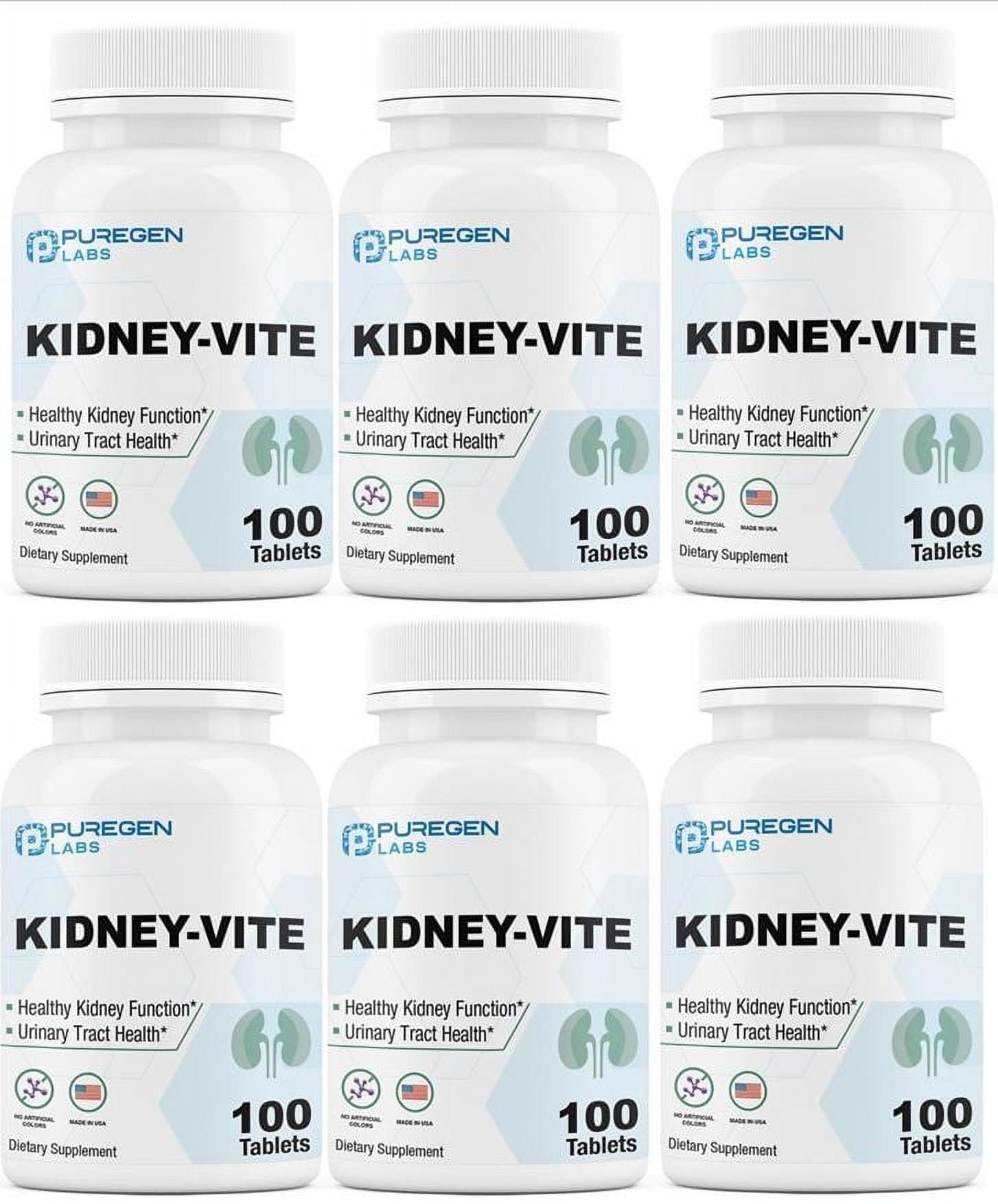 Puregen Labs Kidney-Vite - Premier Kidney, Renal Support Supplement ...