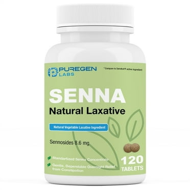 Major Senna Natural Vegetable Laxative Tablets for Adults, 8.6mg, 1000 ...