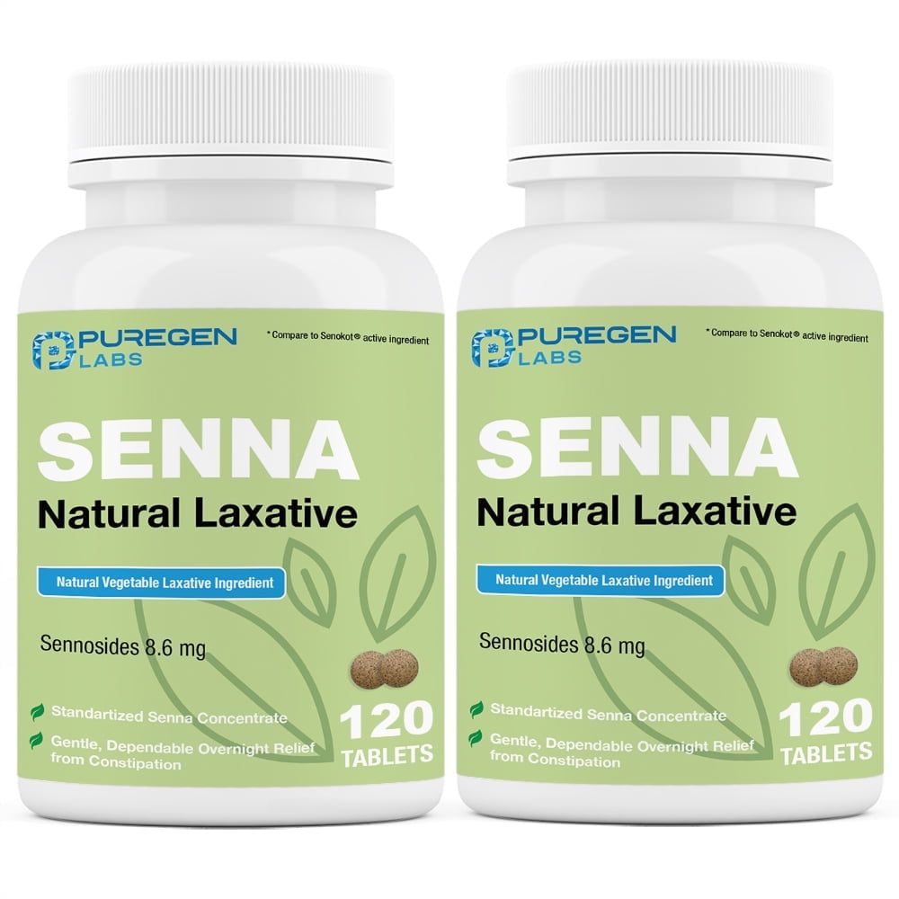 Puregen Labs Senna 8.6mg – Natural Sennosides Vegetable Laxative for ...