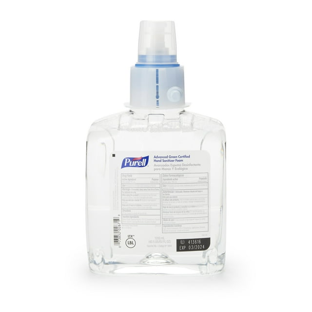 Purell Advanced Green Certified Ethyl Alcohol Alcohol Hand Sanitizer ...