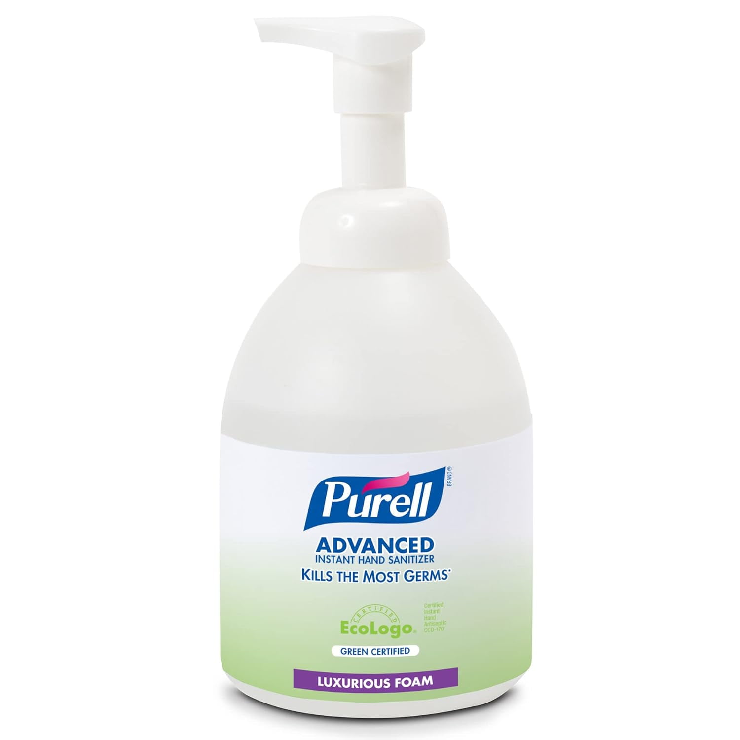 Purell Advanced Hand Sanitizer Green Certified Foam, EcoLogo Certified ...
