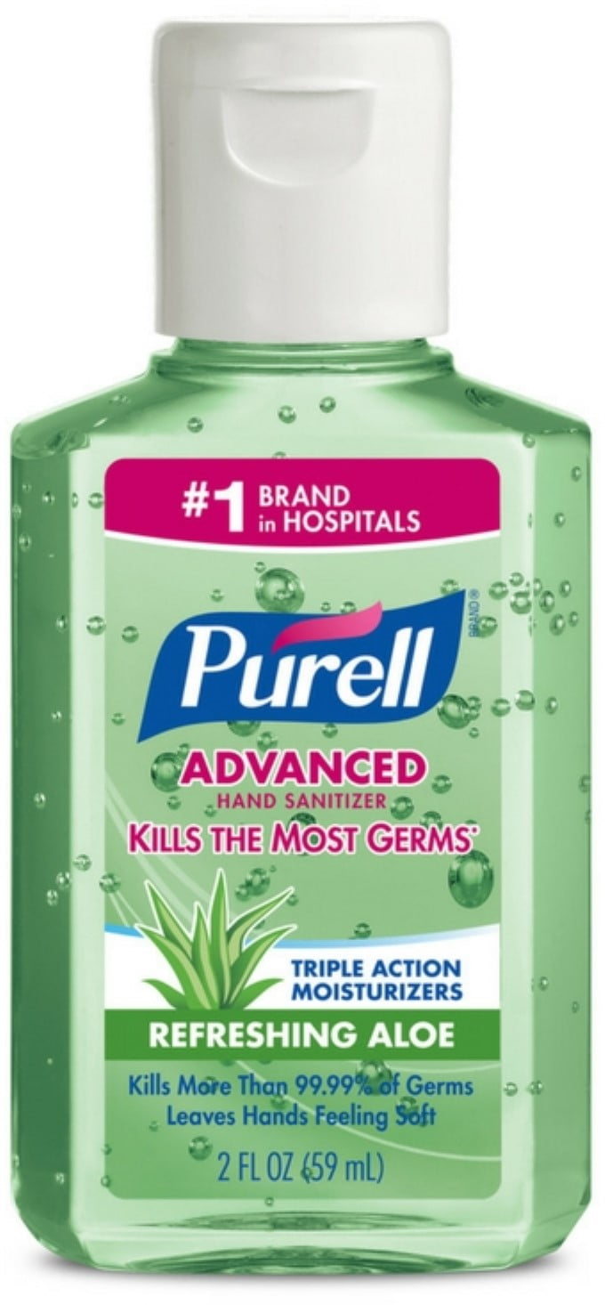 PURELL Advanced Hand Sanitizer, Refreshing Aloe, Travel Size Gel, 2 oz ...