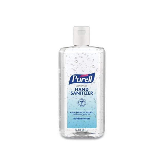 Purell Advanced Refreshing Gel Hand Sanitizer Clean Scent 1 L Flip Cap ...