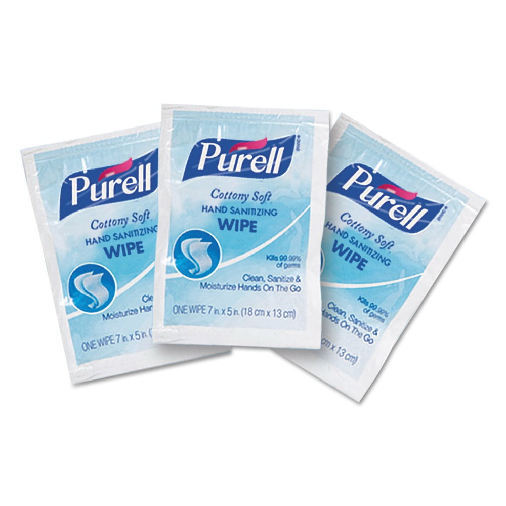 Purell Cottony Soft Hand Sanitizer Wipes - Individually Wrapped ...