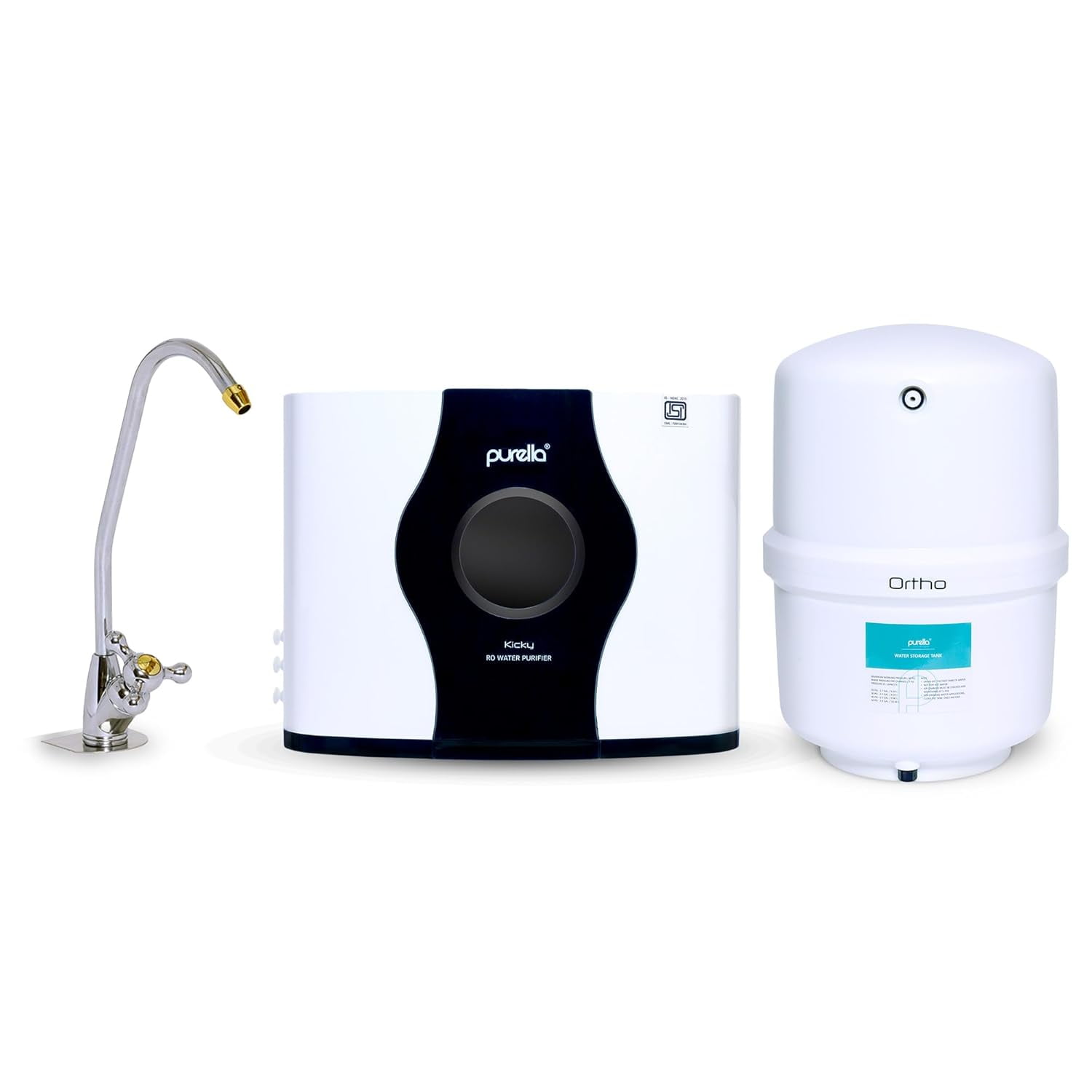 Purella KICKY Ortho Under the Counter RO UV Water Purifier with 10L ...