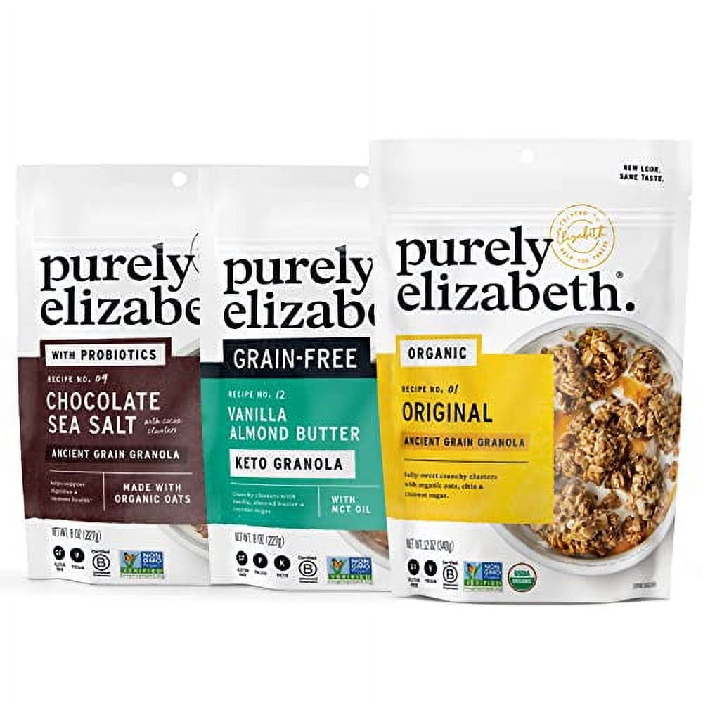 Purely Elizabeth Ancient Grain Granola, Variety Pack, (3 ct.) - Walmart.com