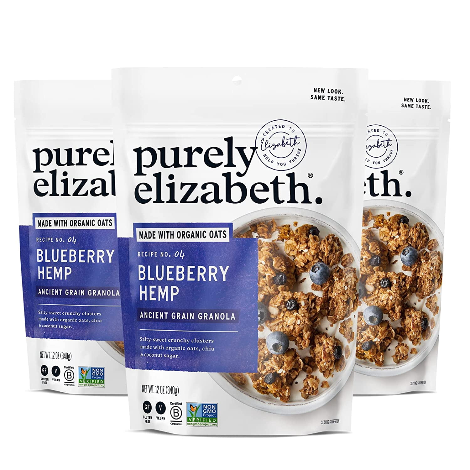 Purely Elizabeth, Blueberry, Ancient Grain Granola, Gluten-Free, Non ...