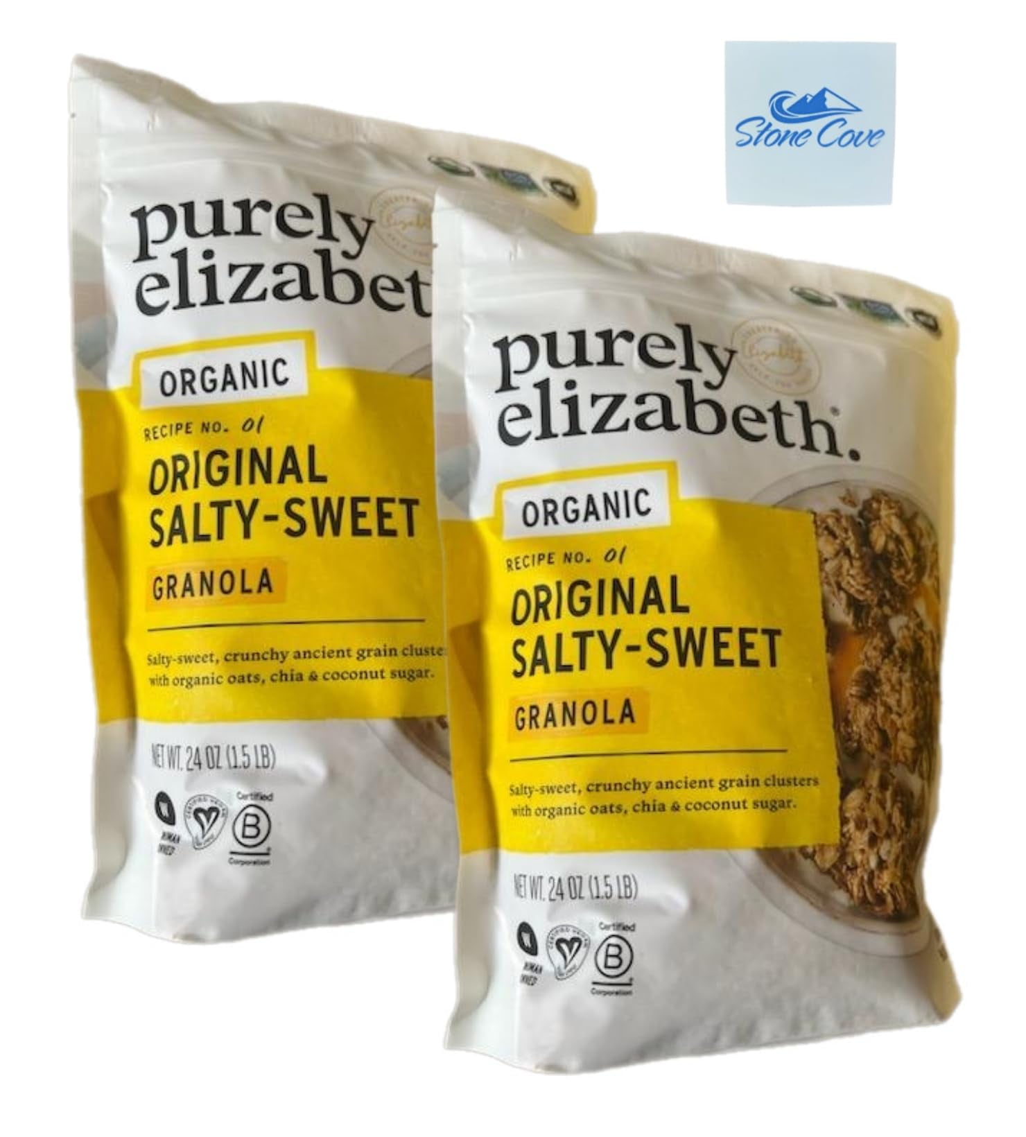 Purely Elizabeth Organic Original Salty Sweet Recipe No. 01 Granola, 48 ...