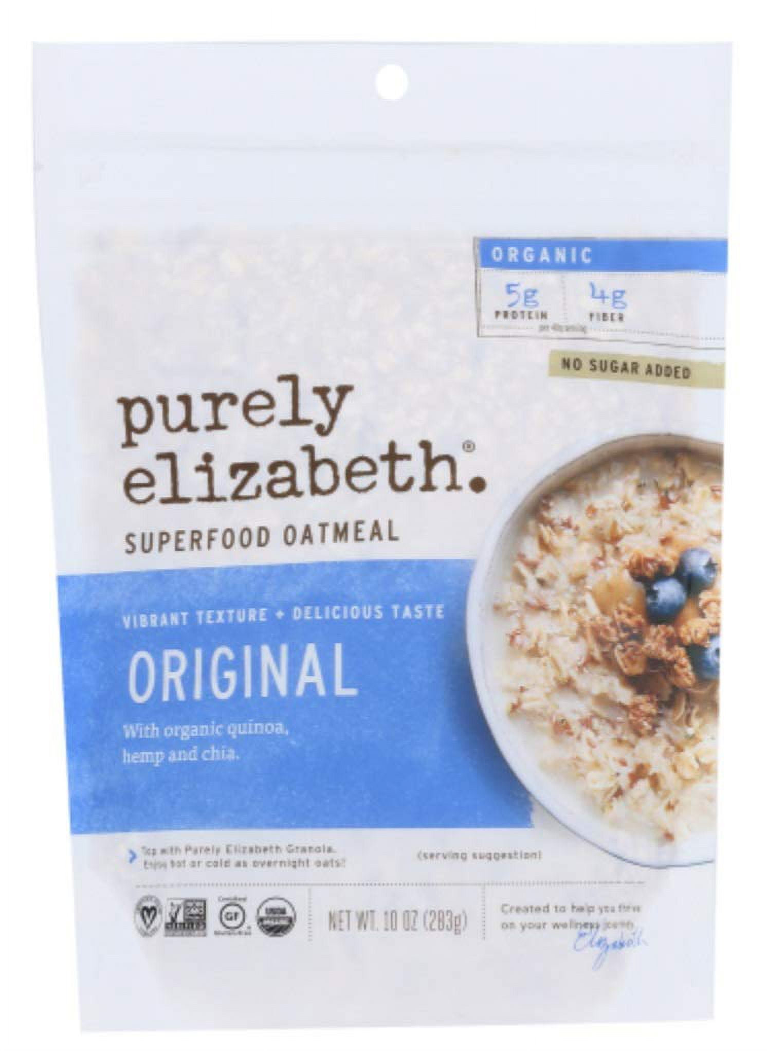 Purely Elizabeth Original Superfood Oats Oatmeal - 10 oz, Pack of 3 ...