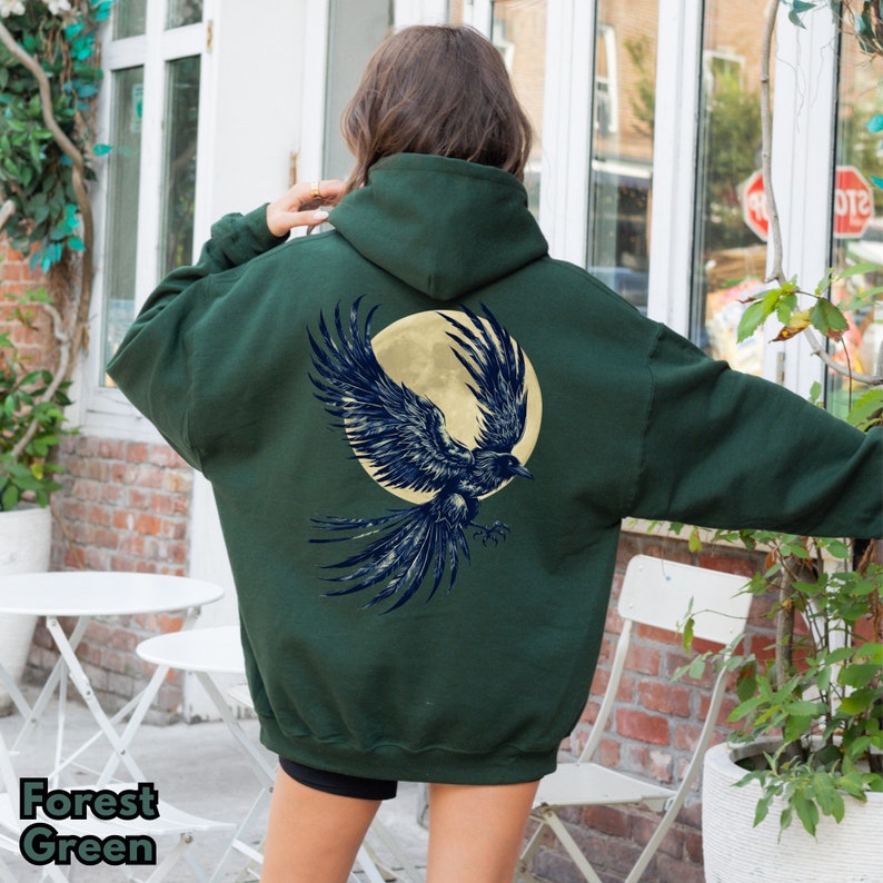 Purely Pos-WM160 NEW BRAND, fleece hoodie, Japanese Raven Hoodie - Full ...