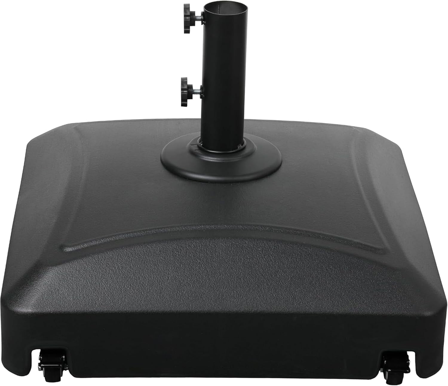 PurelyGoods 125lb Capacity Fillable Mobile Patio Umbrella Base with 4 ...