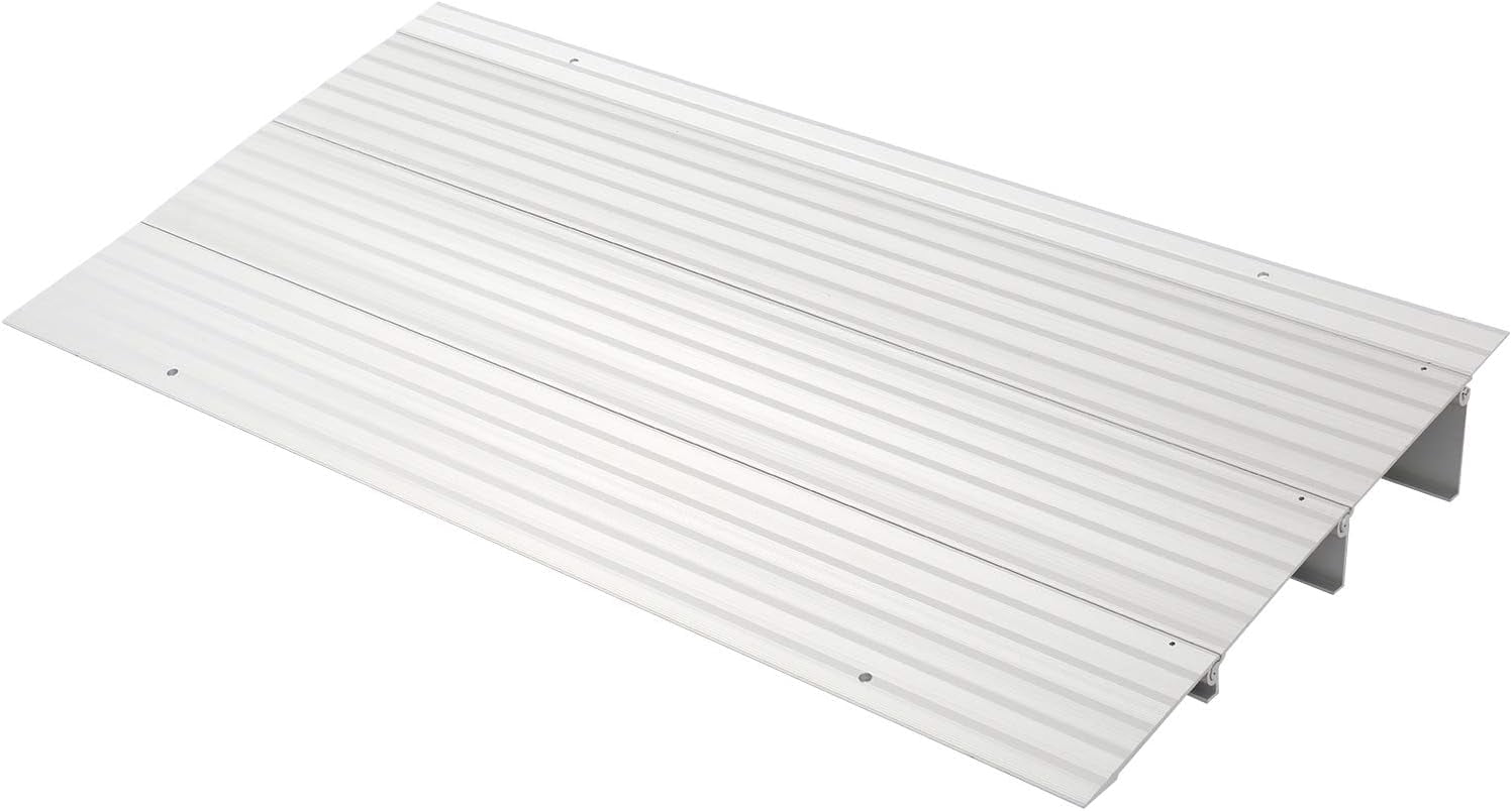 PurelyGoods 3" Rise Threshold Ramp for Wheelchairs, Adjustable Aluminum ...
