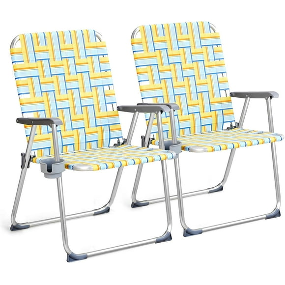 Aluminum Webbed Folding Lawn Chairs