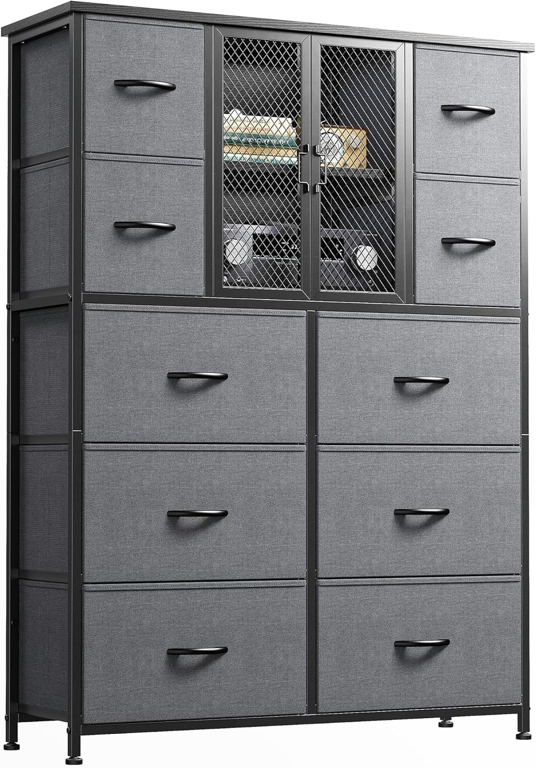 PurelyGoods Dresser for Bedroom with Mesh Door Tall Dressers & Chests ...