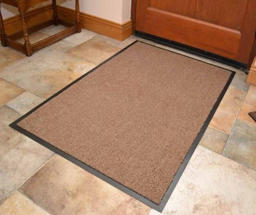 PurelyGoods Heavy Duty Rubber Mat PVC Edge Door Entrance Barrier Hard ...