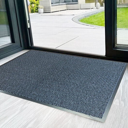 PurelyGoods Heavy Duty Rubber Mat PVC Edge Door Entrance Barrier Hard ...