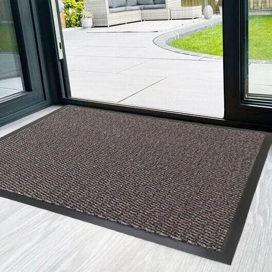 PurelyGoods Heavy Duty Rubber Mat PVC Edge Door Entrance Barrier Hard ...