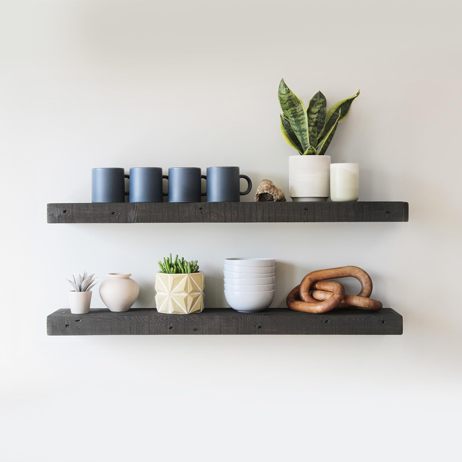 PurelyGoods Reclaimed Barnwood Planks | Floating Shelves for Wall w ...