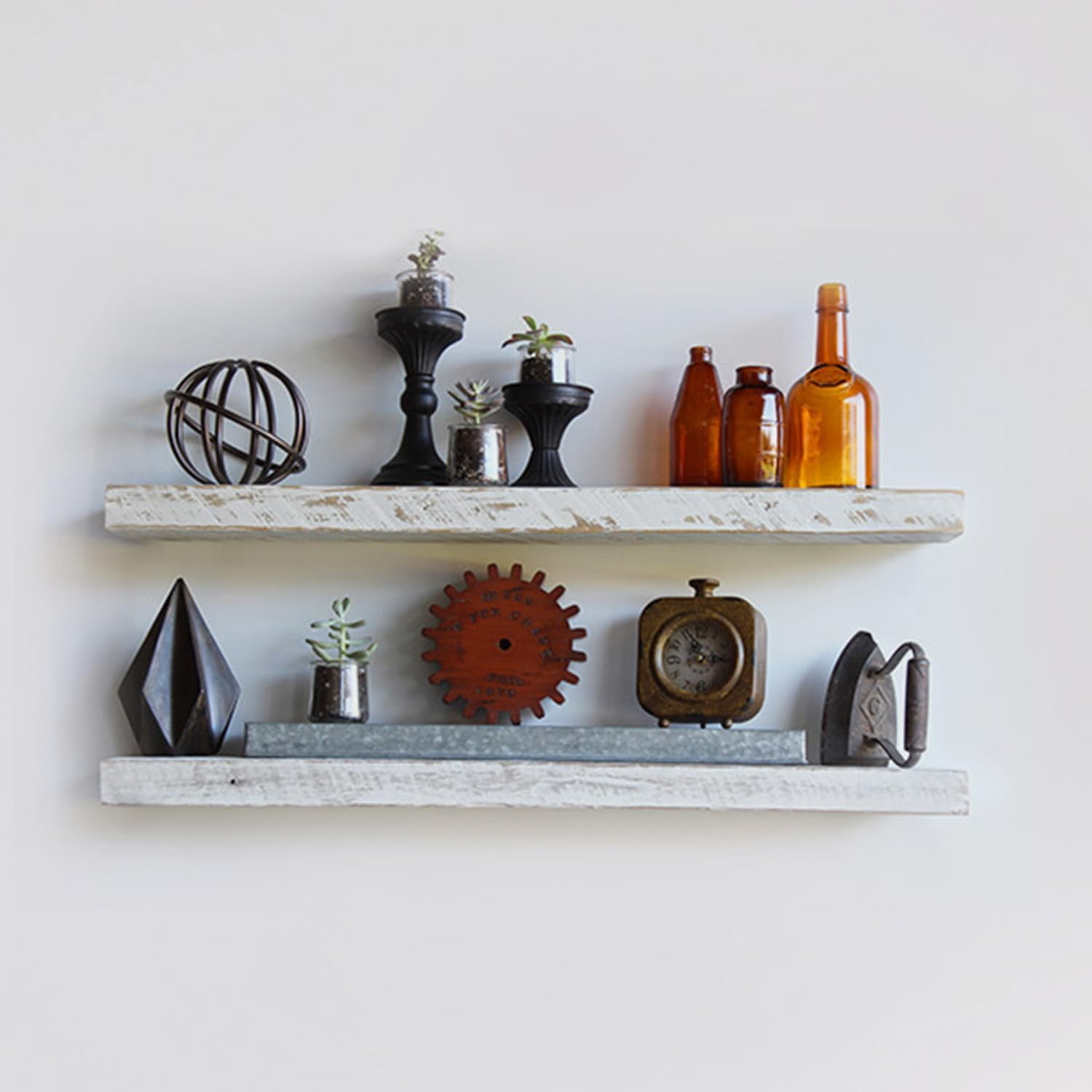 PurelyGoods Reclaimed Barnwood Planks | Floating Shelves for Wall w ...