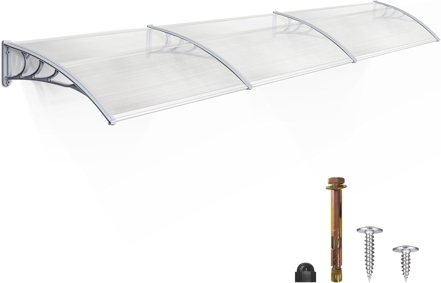 PurelyGoods Window Awning Outdoor Polycarbonate Hollow Sheet Door Patio ...