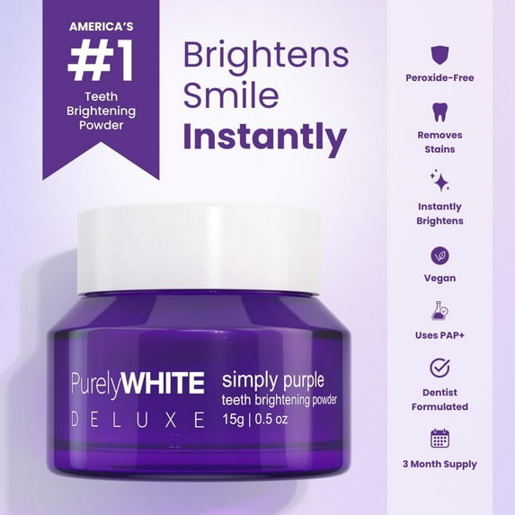 PurelyWHITE DELUXE Revolutionary Purple Whitening Powder - No ...