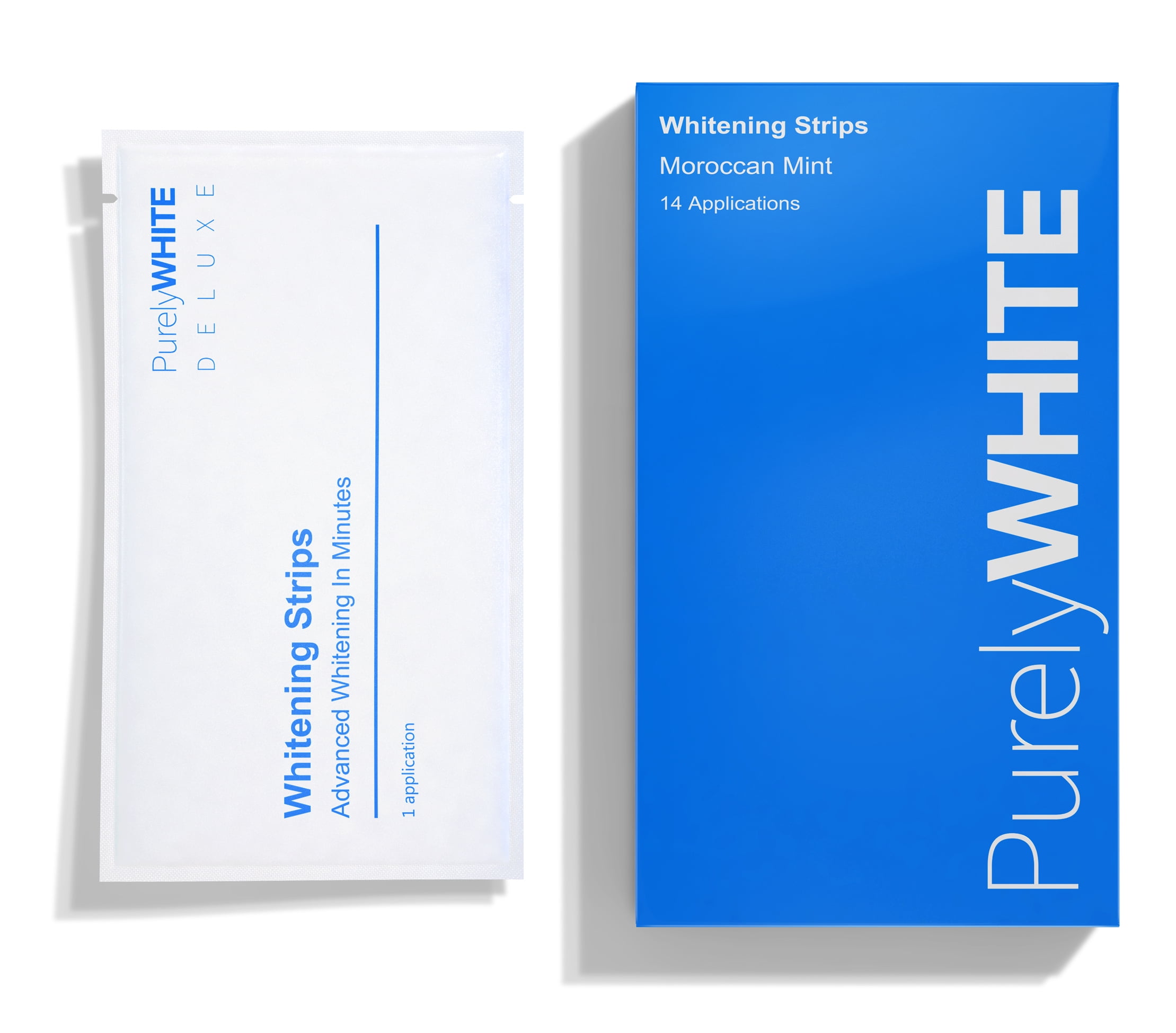 PurelyWHITE DELUXE Teeth Whitening Strips, Vegan, Peroxide-Free, Whiter ...